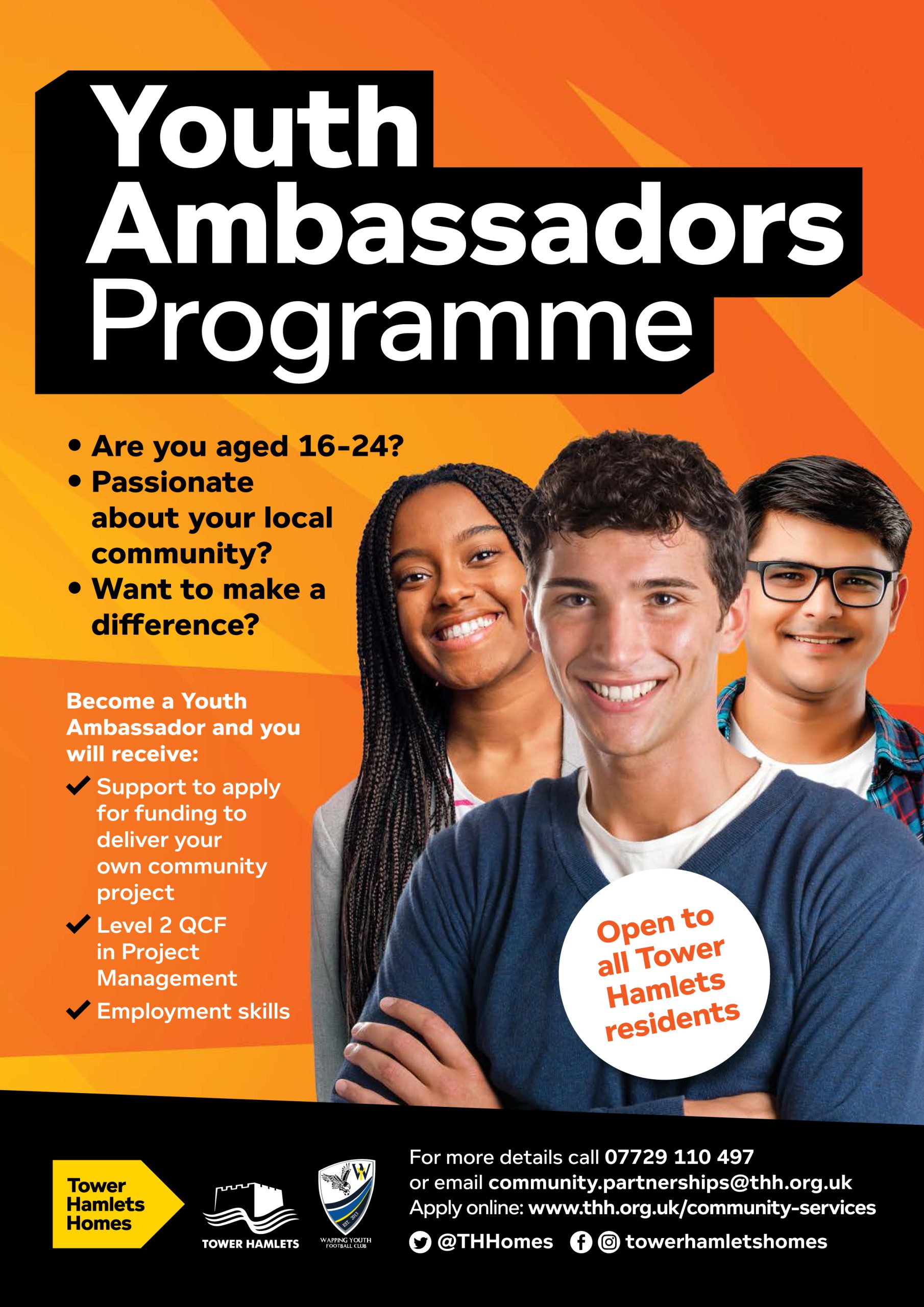 Tower Hamlets Youth Ambassadors Programme – Tower Hamlets CVS